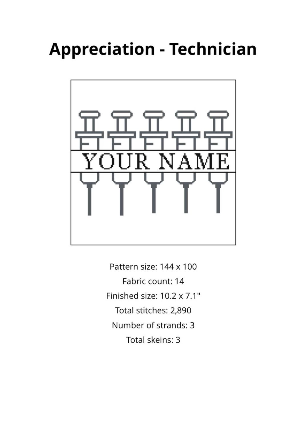 Vet Tech Cross Stitch Pattern, Syringe Design (digital Download) - Etsy