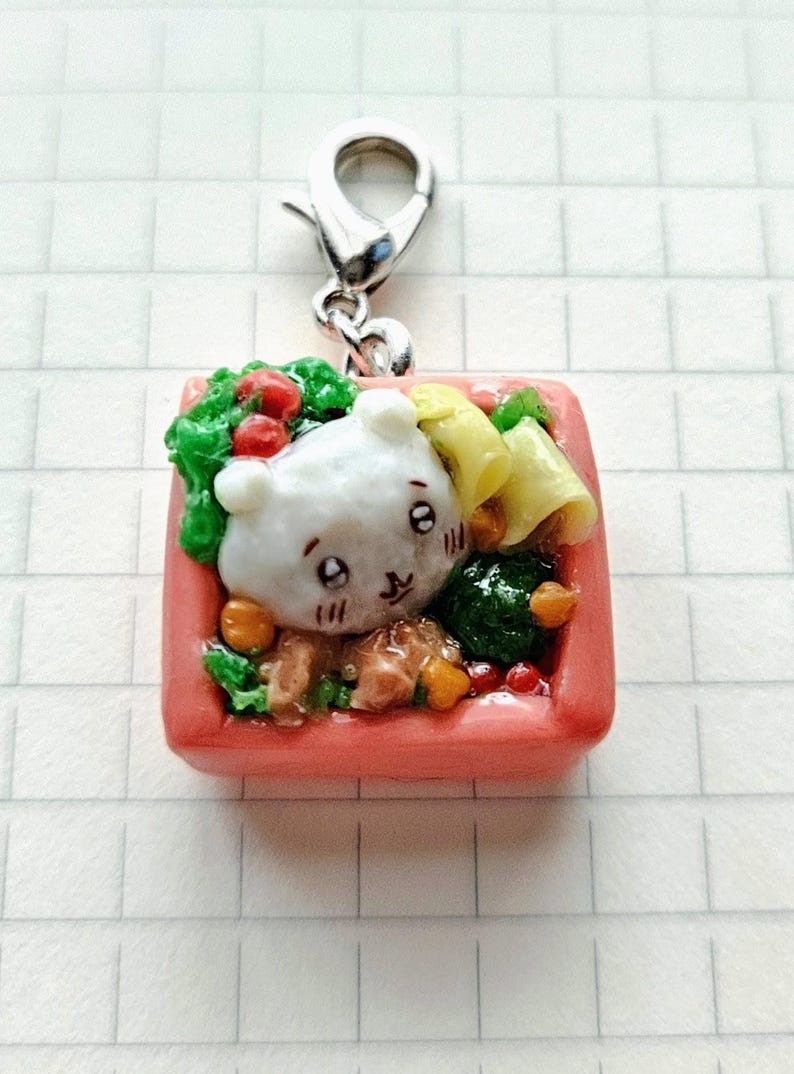 Chiikawa Dango and Bento Handmade Clay Charms - Etsy