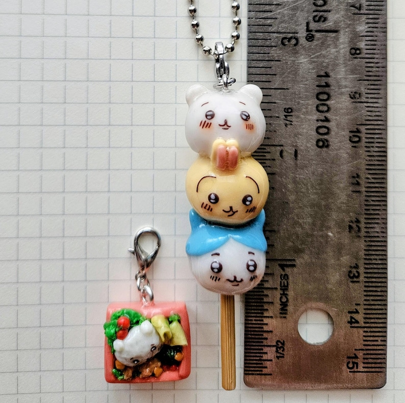 Chiikawa Dango and Bento Handmade Clay Charms - Etsy