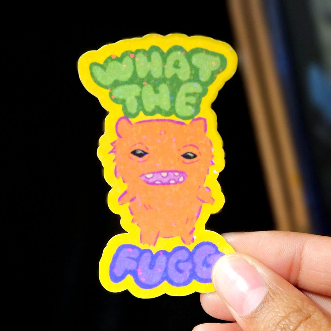 What the Fugg Sticker Fuggler Inspired Doodle Laptop Decal Journal ...