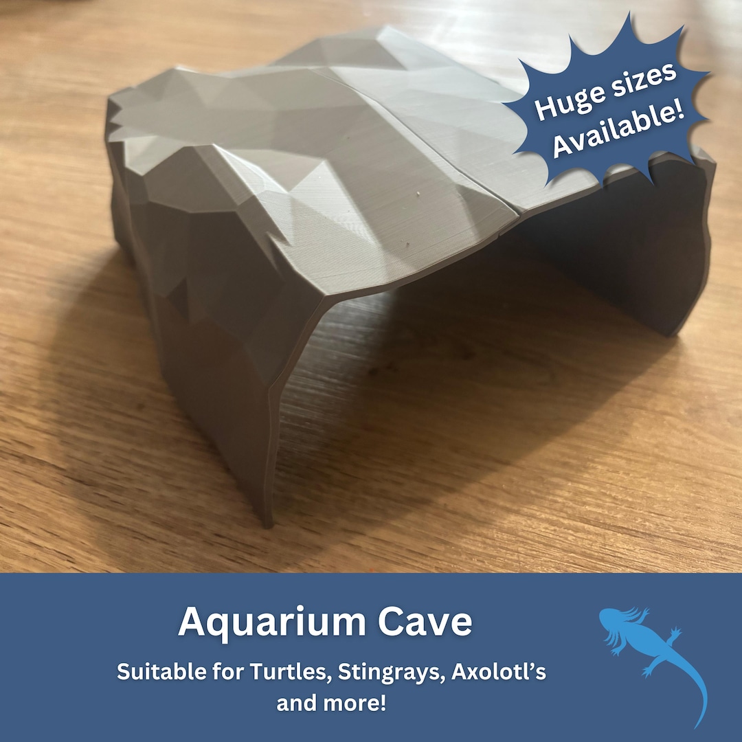 Huge Aquarium TURTLE Hide, STINGRAY Hide, Aquarium Decoration, Betta ...