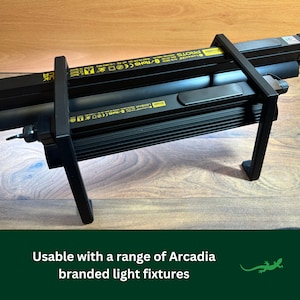 DOUBLE Arcadia UV Light Stand for Lumenize, Pro T5 & Jungle Dawn ...
