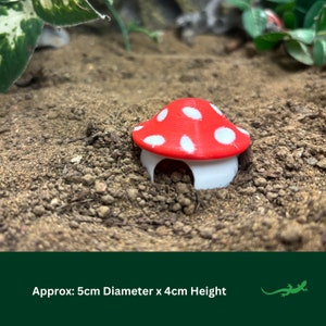 MICRO Mushroom Isopod Hide, Woodlice Vivarium Accessory Decor, Gift for ...