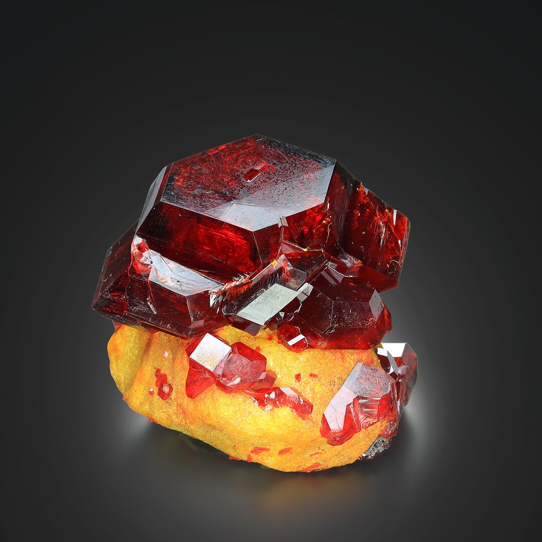 GIFT! Rare PRUSKITE Ruby Crystal on Matrix Mineral Beautiful - Etsy