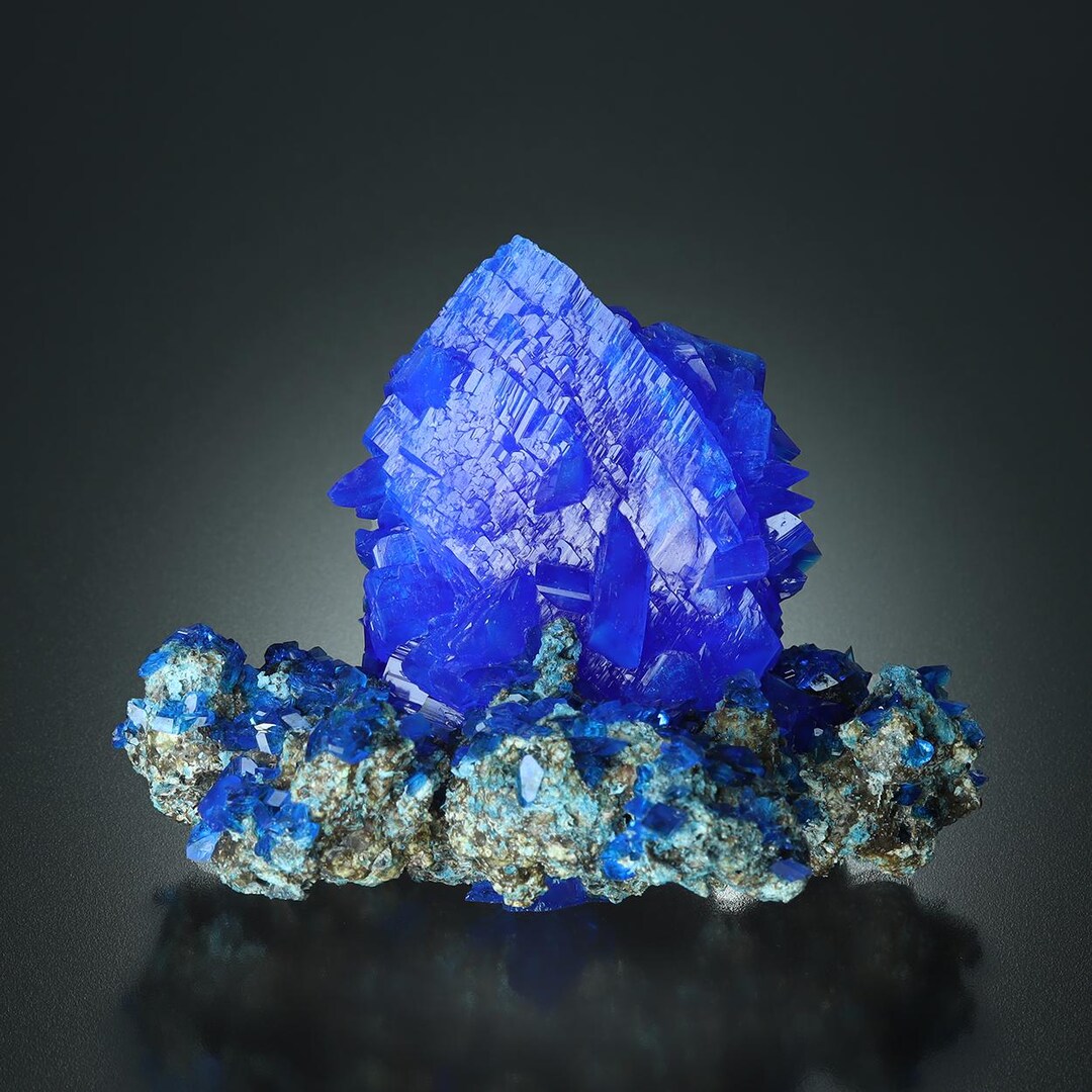 Gift! Beautiful Electric Blue CHALCANTHITE Like TANZANITE "copper ...