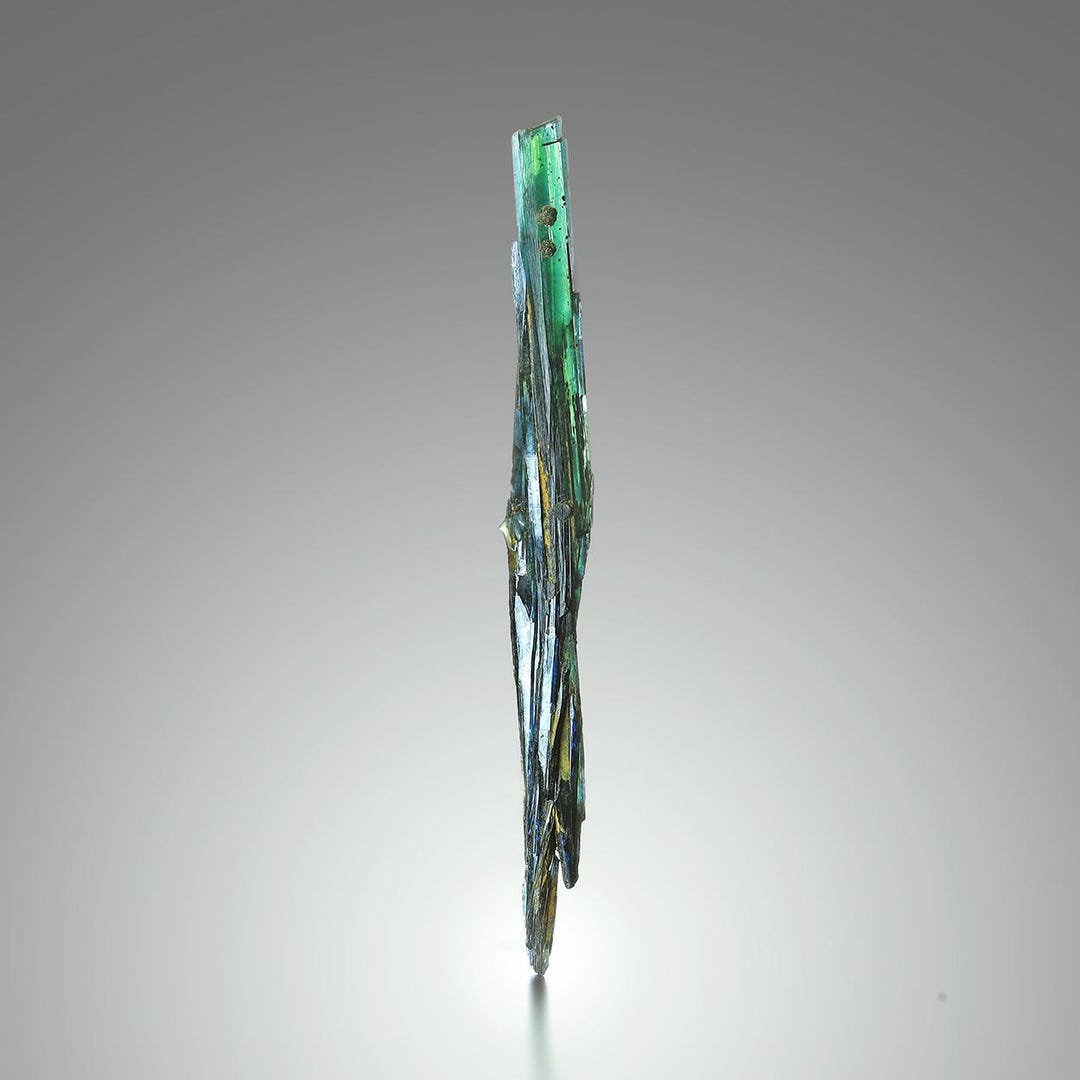 Pleochroism Gemmy Green VIVIANITE Crystal Brazil Mineral Specimen - Etsy