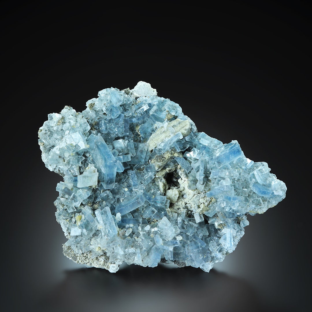 TOP Blue BARITE Cluster From Old Find in ROMANIA Mineral - Etsy