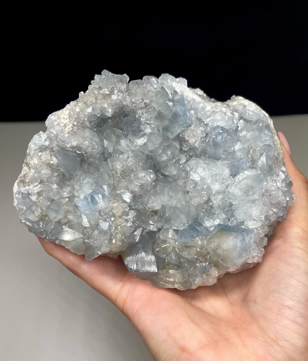 1373g CELESTINE Unique an Intense Blue Crystal Cluster Madagascar - Etsy