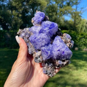 BEAUTIFUL Large Lavender ALUNITE Purple Crystal on MATRIX Rare Specimen ...