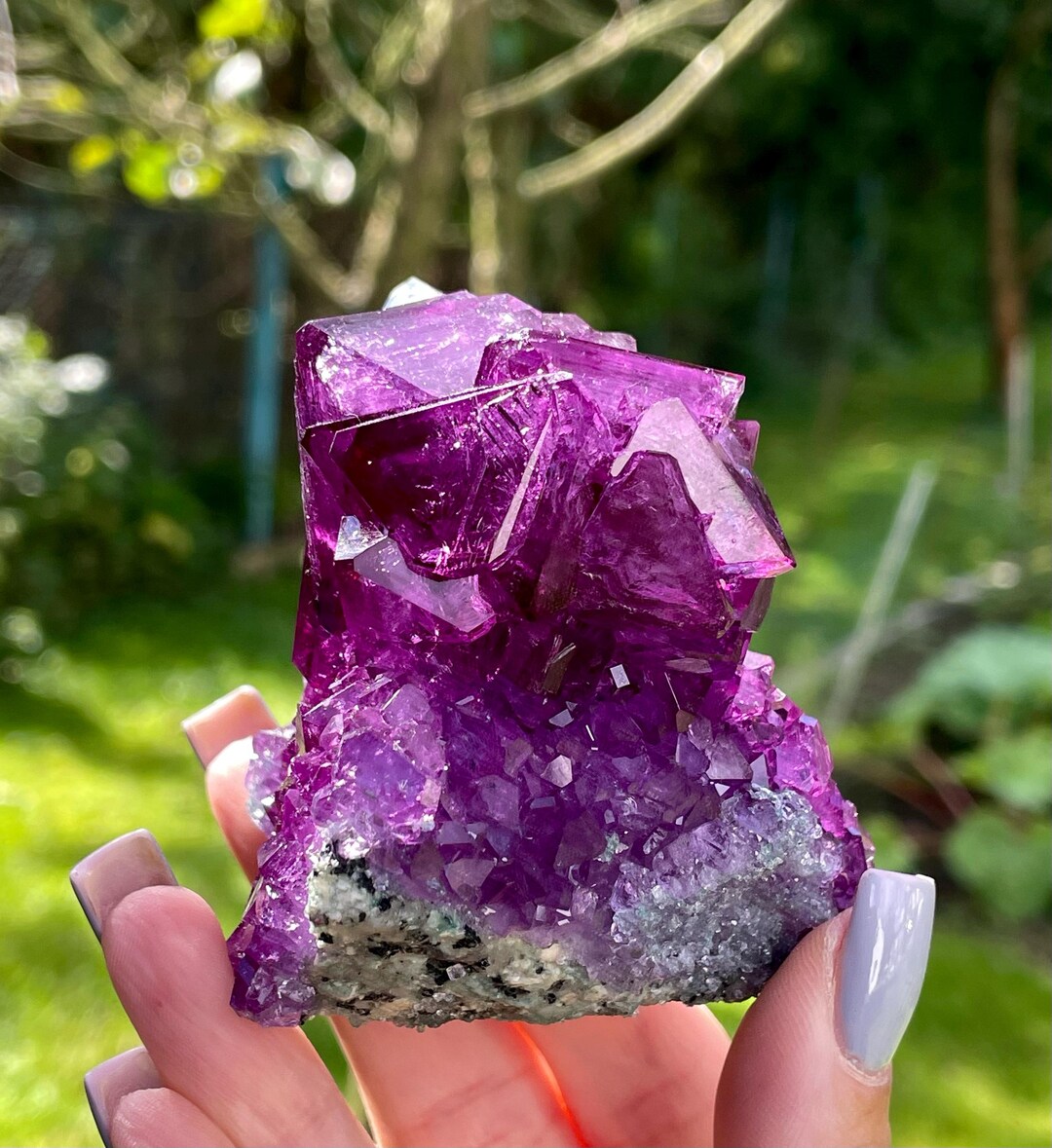 178g FANTASTIC! Rare ALUNITE Lilac Crystals on Matrix Mineral - Etsy