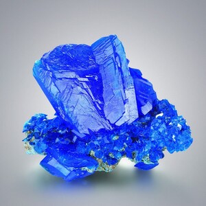Top XXL Electric Blue CHALCANTHITE Like TANZANITE copper Flower Gift ...