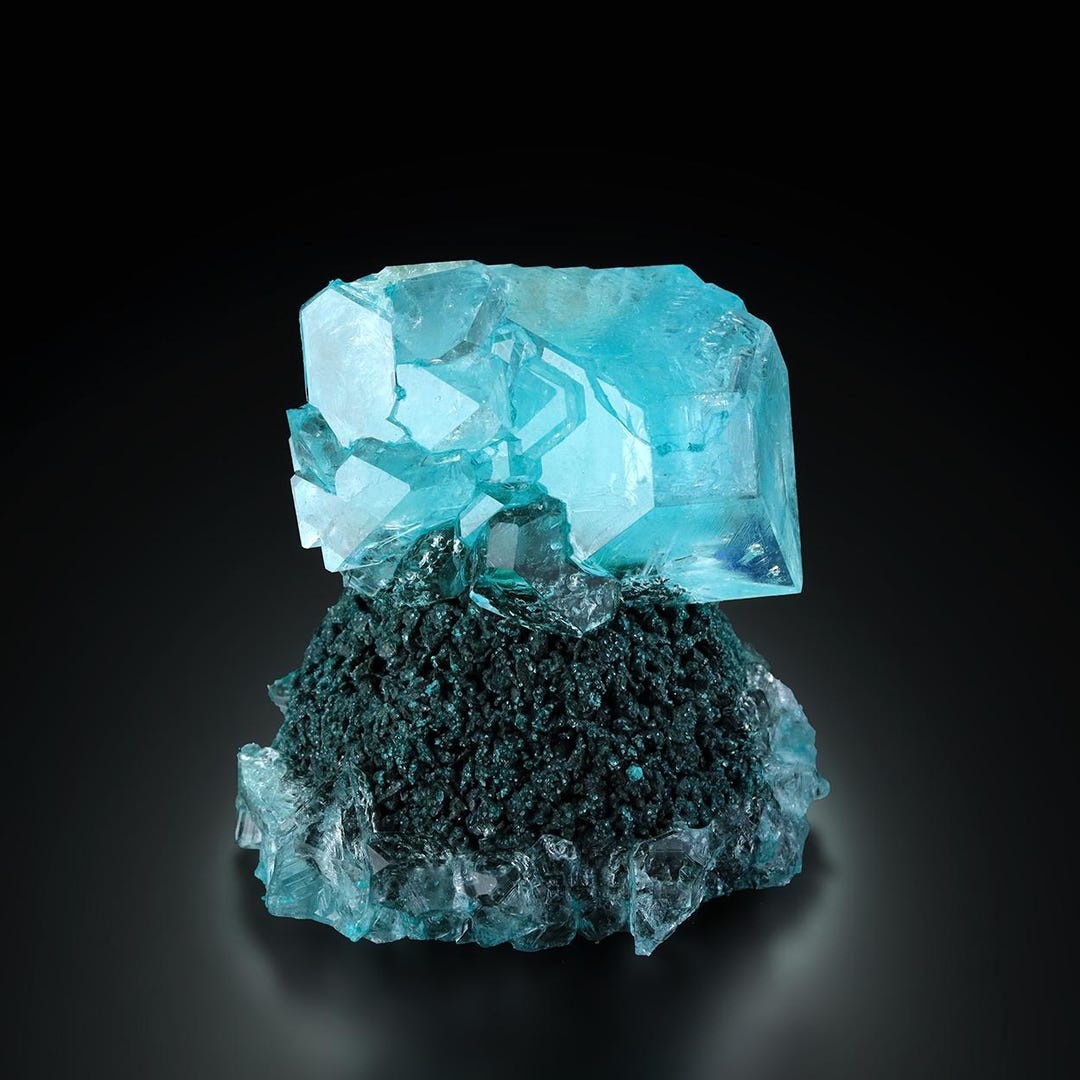 Incredible Aquamarine ALUNITE Crystal on Matrix UV Active GIFT - Etsy