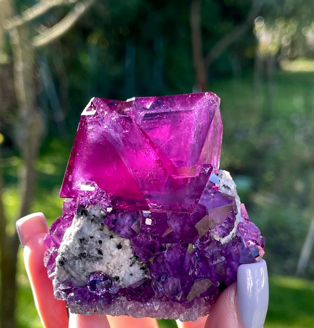 FANTASTIC! Rare ALUNITE Lilac Crystals on Matrix Mineral - Etsy