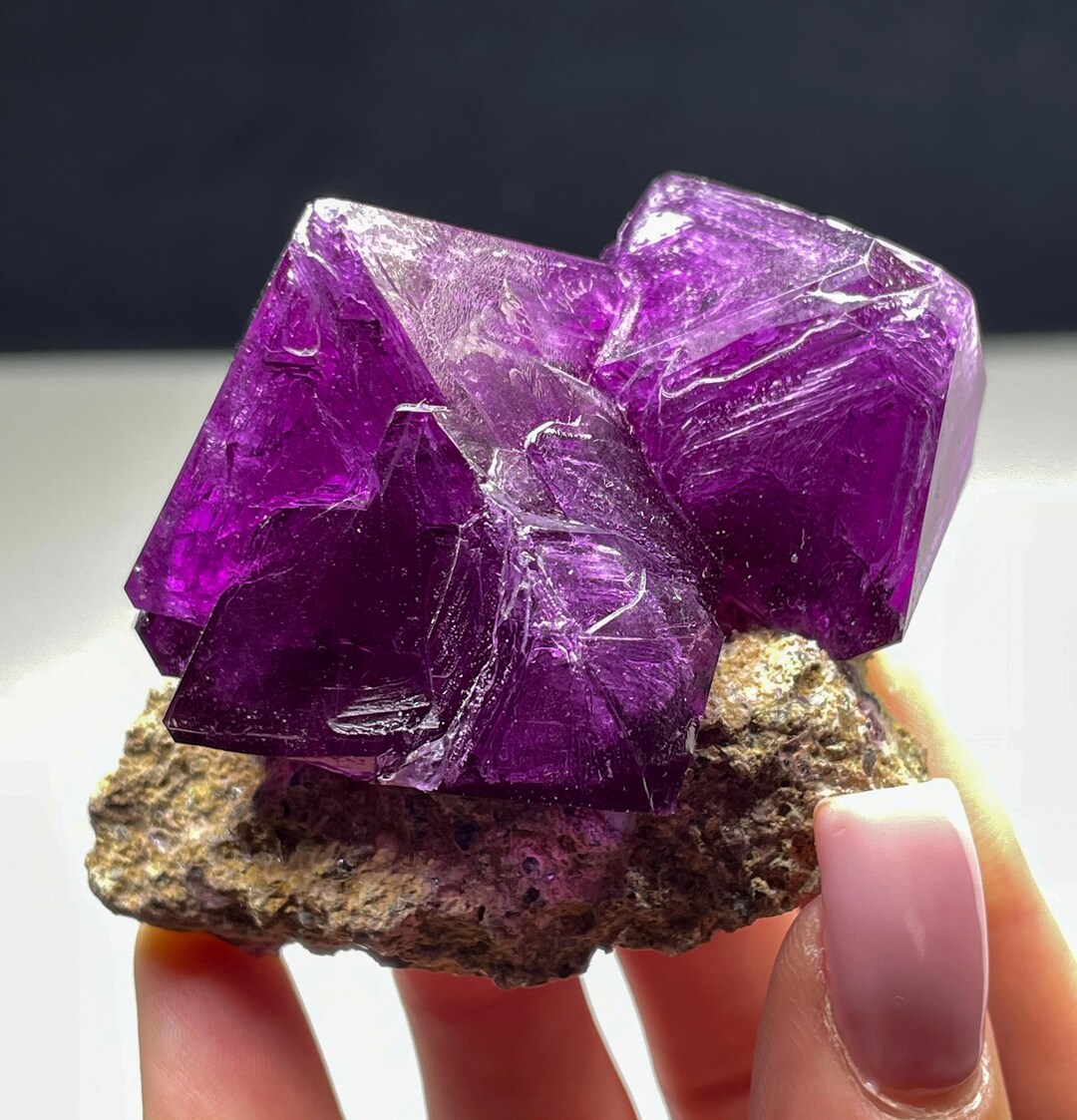 86g FANTASTIC Rare ALUNITE Lilac Crystals on Matrix Mineral - Etsy