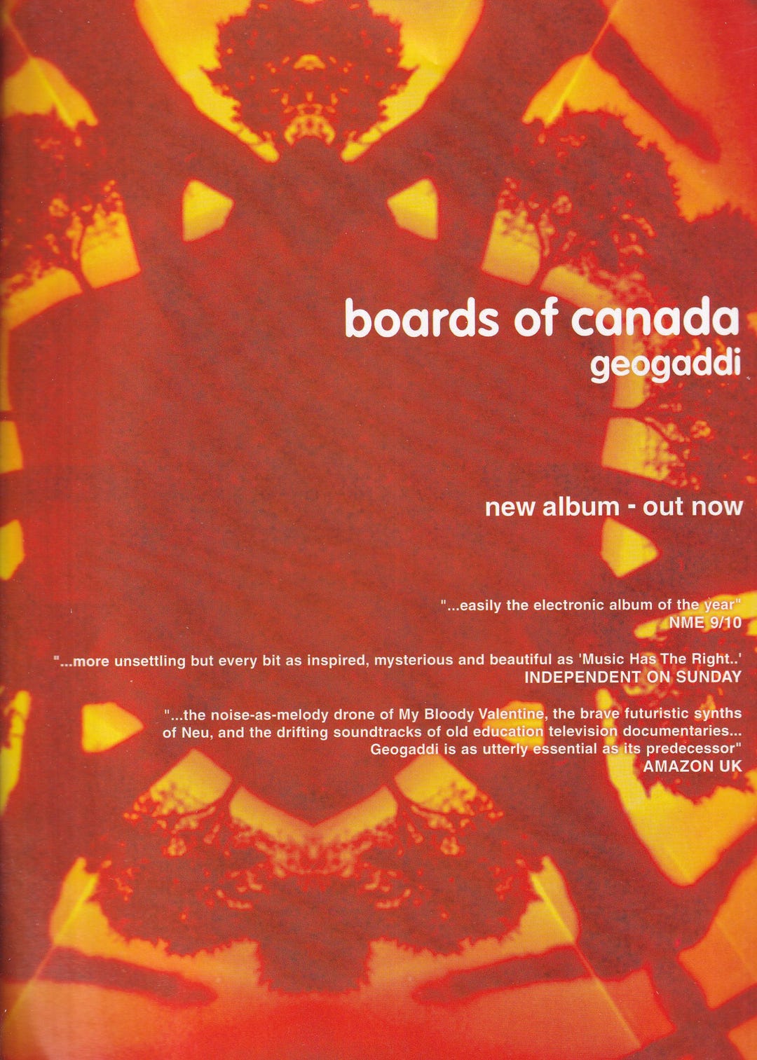 Original Vintage Mini Poster / Magazine Clipping - Boards of Canada ...
