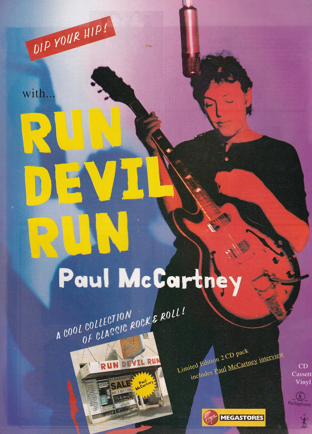 Original Vintage Mini Poster / Magazine Clipping Paul Mccartney Run ...