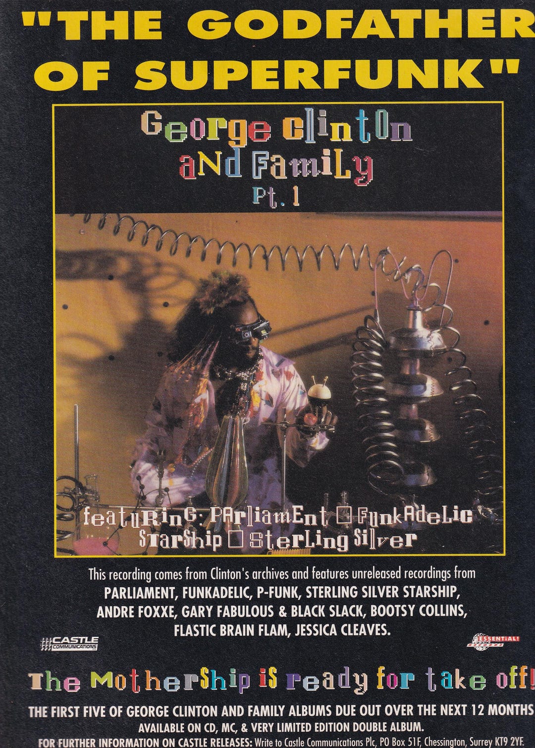 Original Vintage Mini Poster / Magazine Clipping - George Clinton ...