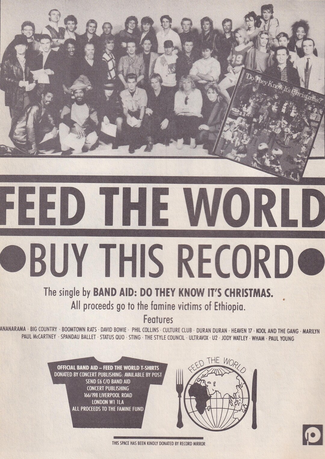 Original Vintage Mini Poster / Magazine Clipping - Band Aid - Do They ...