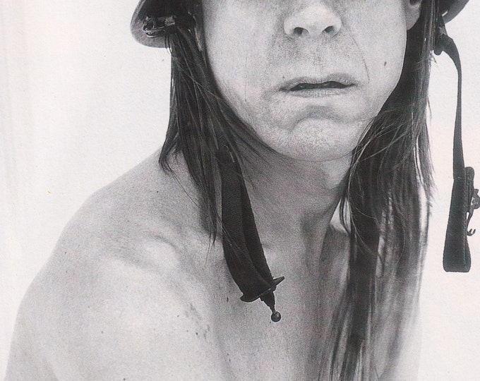 Original Vintage Mini Poster / Magazine Clipping - Iggy Pop (1990s) - Etsy