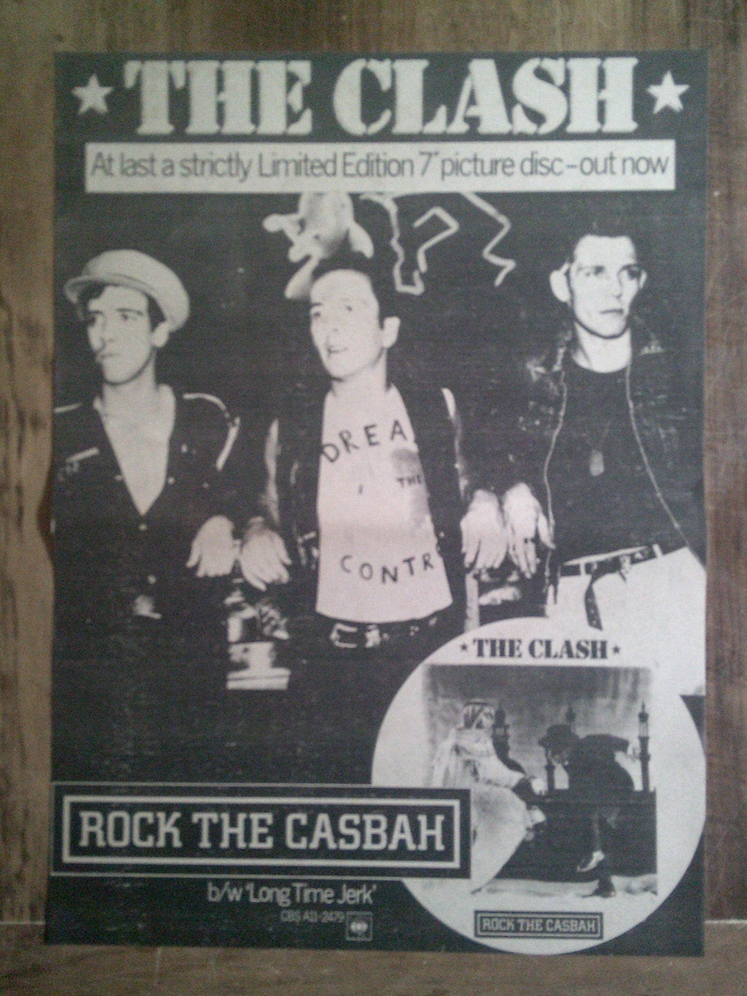 Original Vintage Mini Poster / Newspaper Clipping the Clash Rock the ...