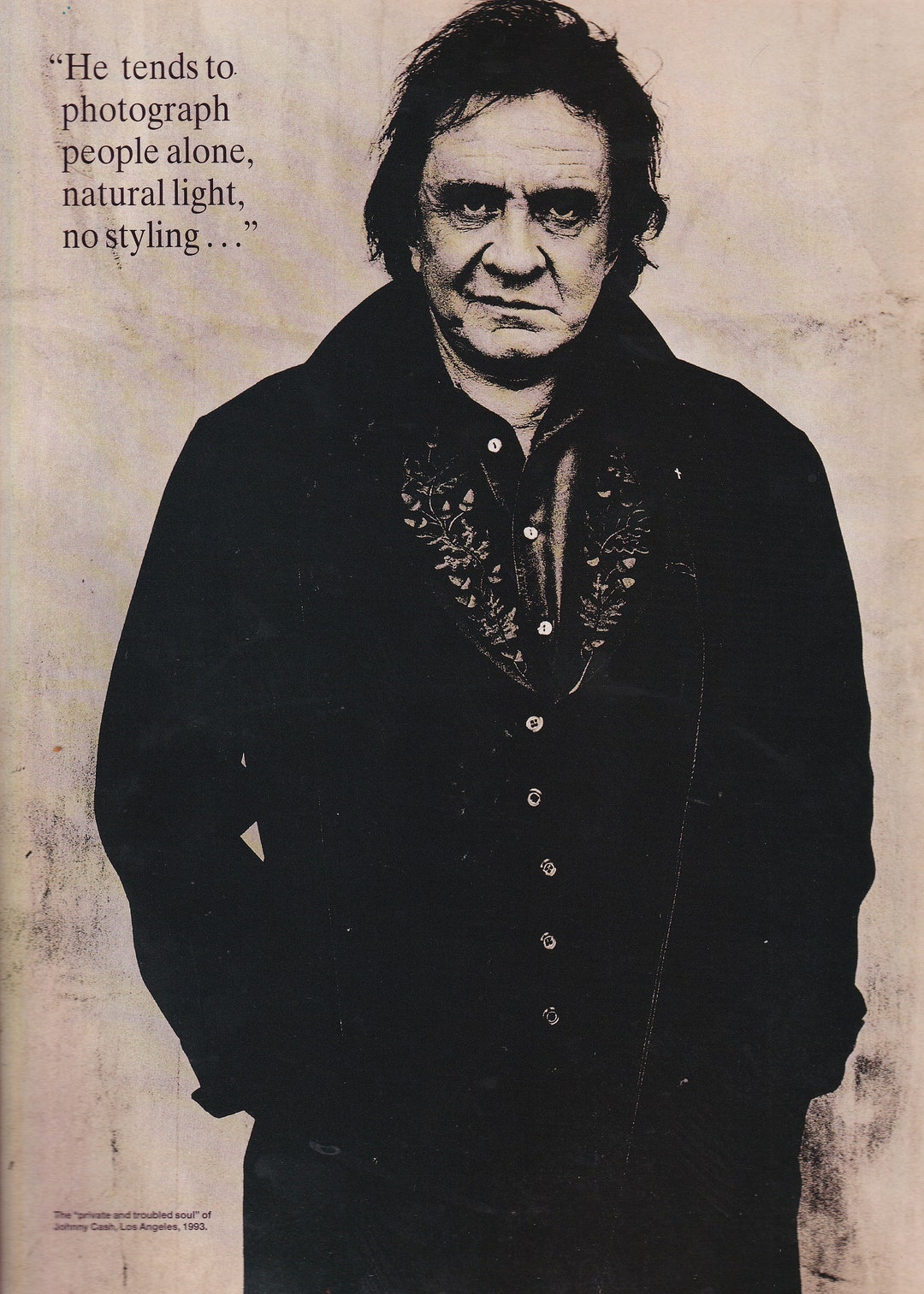 Original Vintage Mini Poster / Magazine Clipping Johnny - Etsy