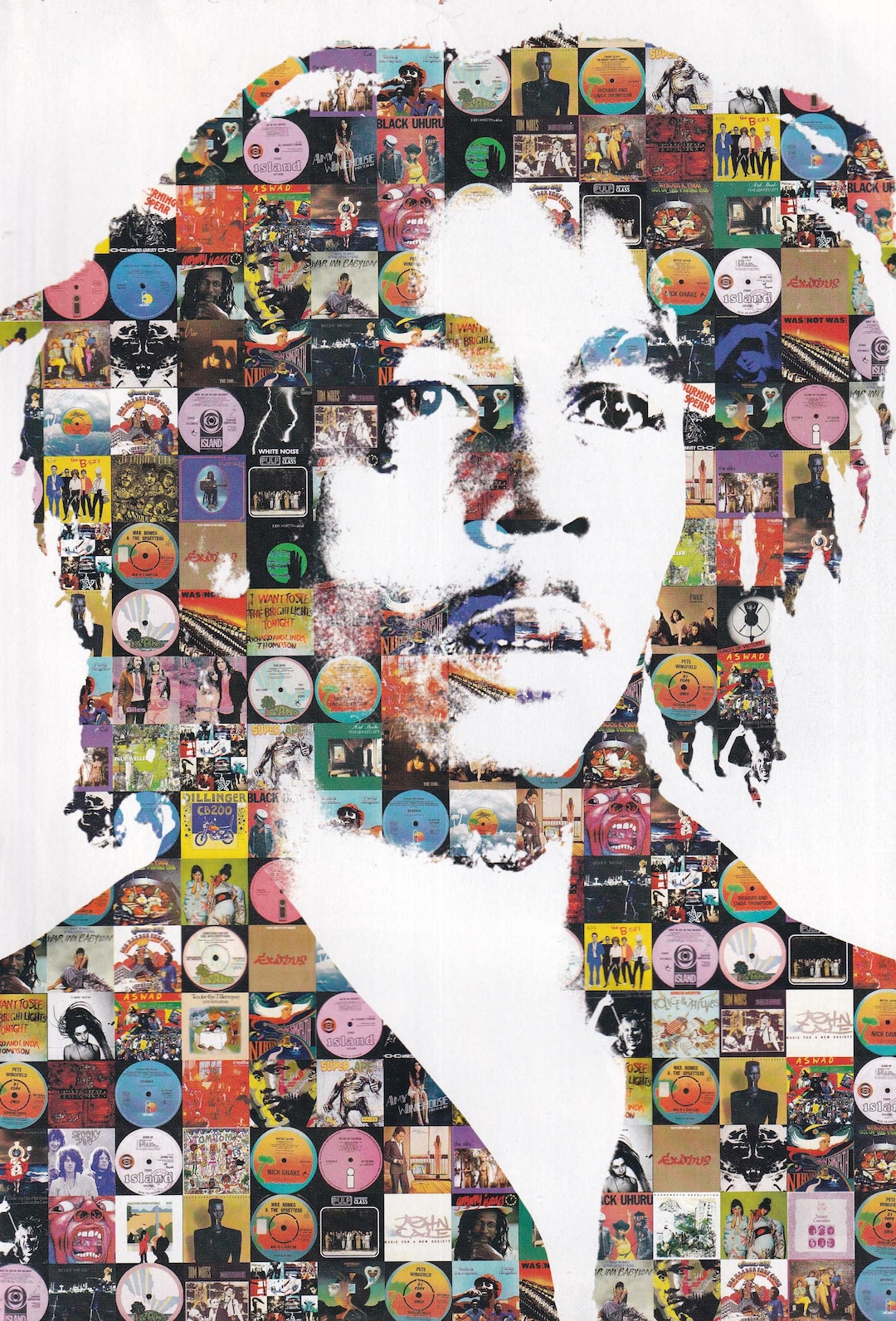 Original Vintage Mini Poster / Magazine Clipping - Bob Marley Vinyl ...