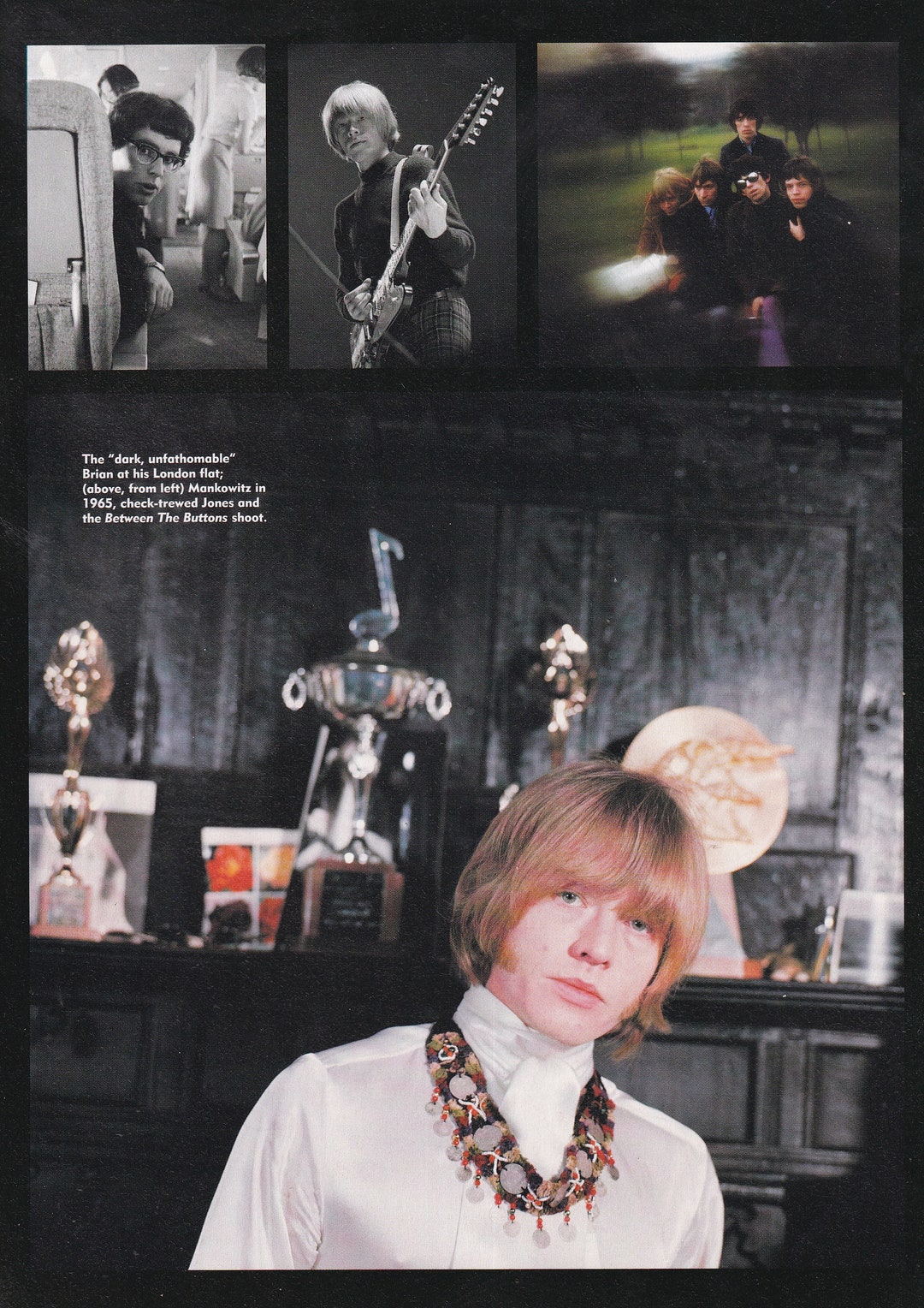 Original Vintage Mini Poster / Magazine Clipping Brian Jones the ...