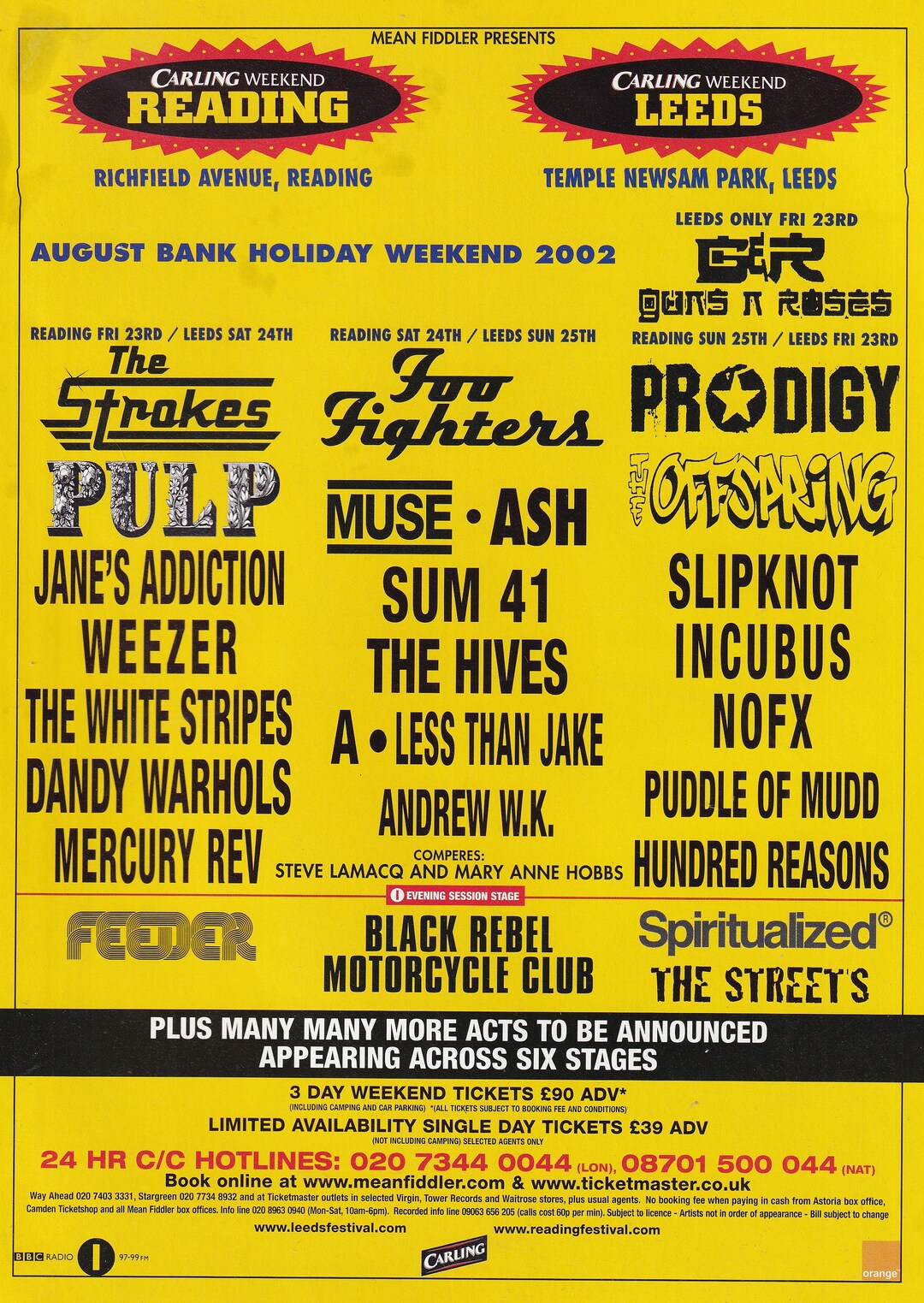 Original Vintage Mini Poster / Magazine Clipping Leeds & Reading ...