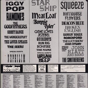 Original Vintage Mini Poster / Magazine Clipping - Reading Festival ...