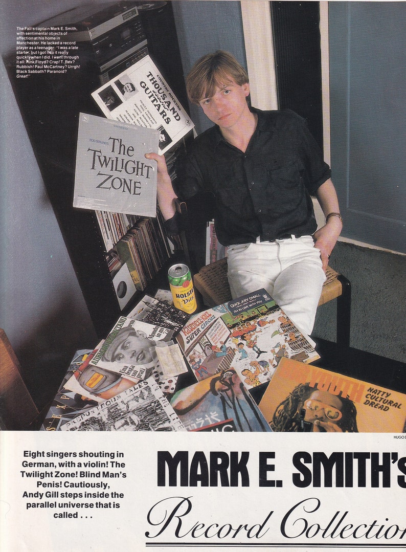Original Vintage Mini Poster / Magazine Clipping Mark E. Smith's Record ...