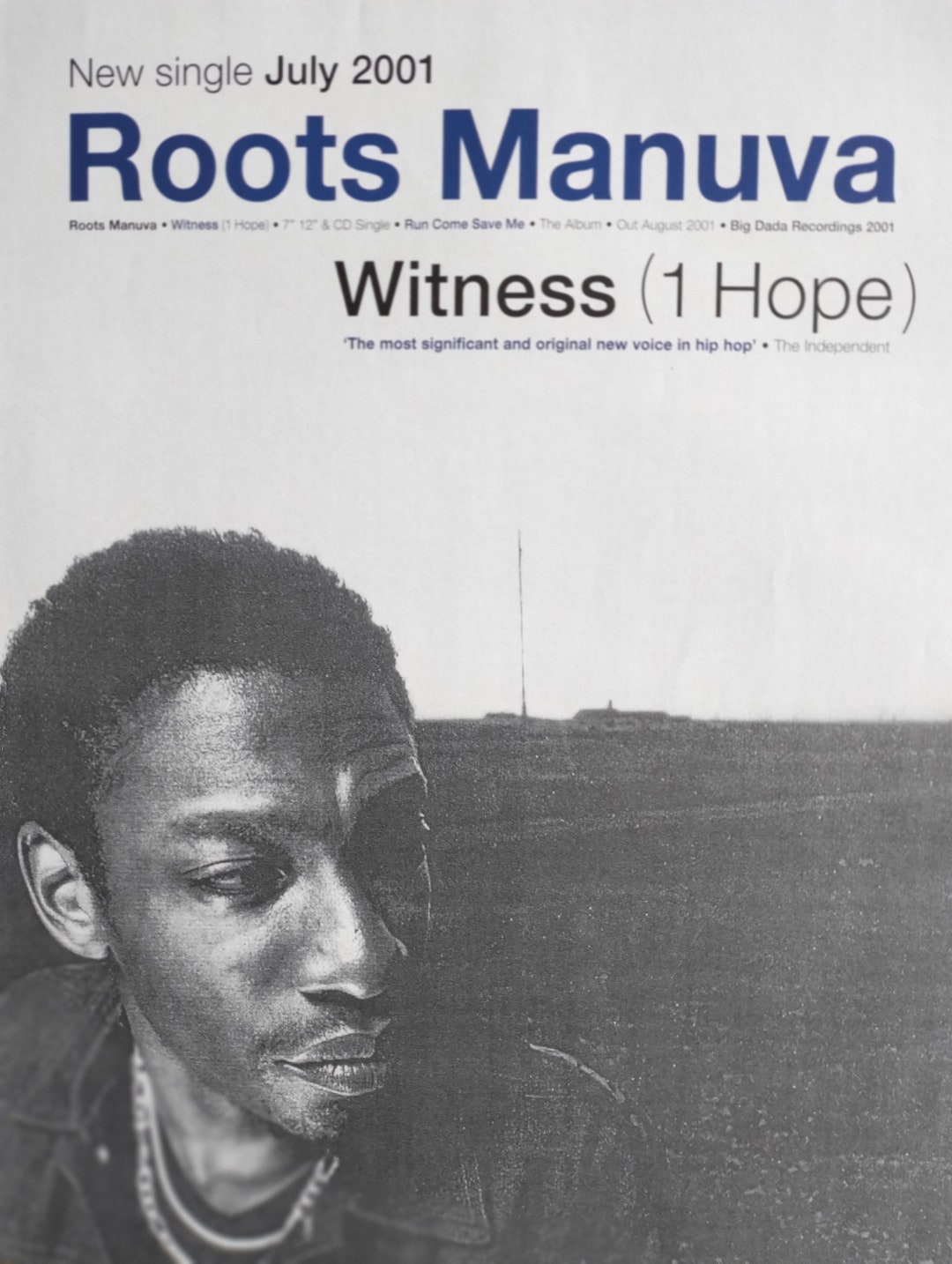 Original Vintage Mini Poster / Magazine Clipping - Roots Manuva ...