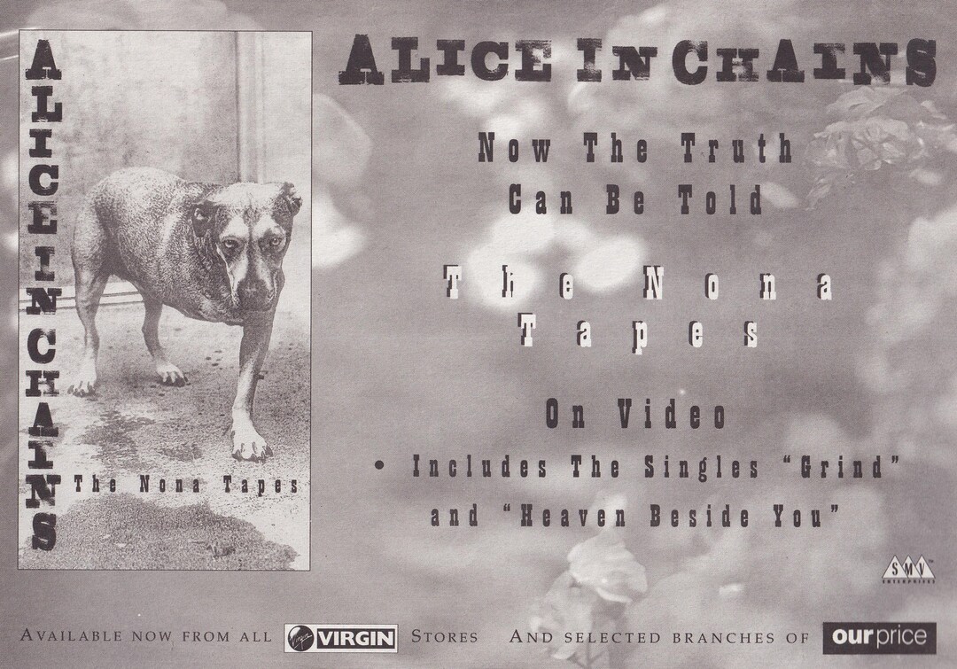 Original Vintage Mini Poster / Newspaper Clipping - Alice in Chains ...