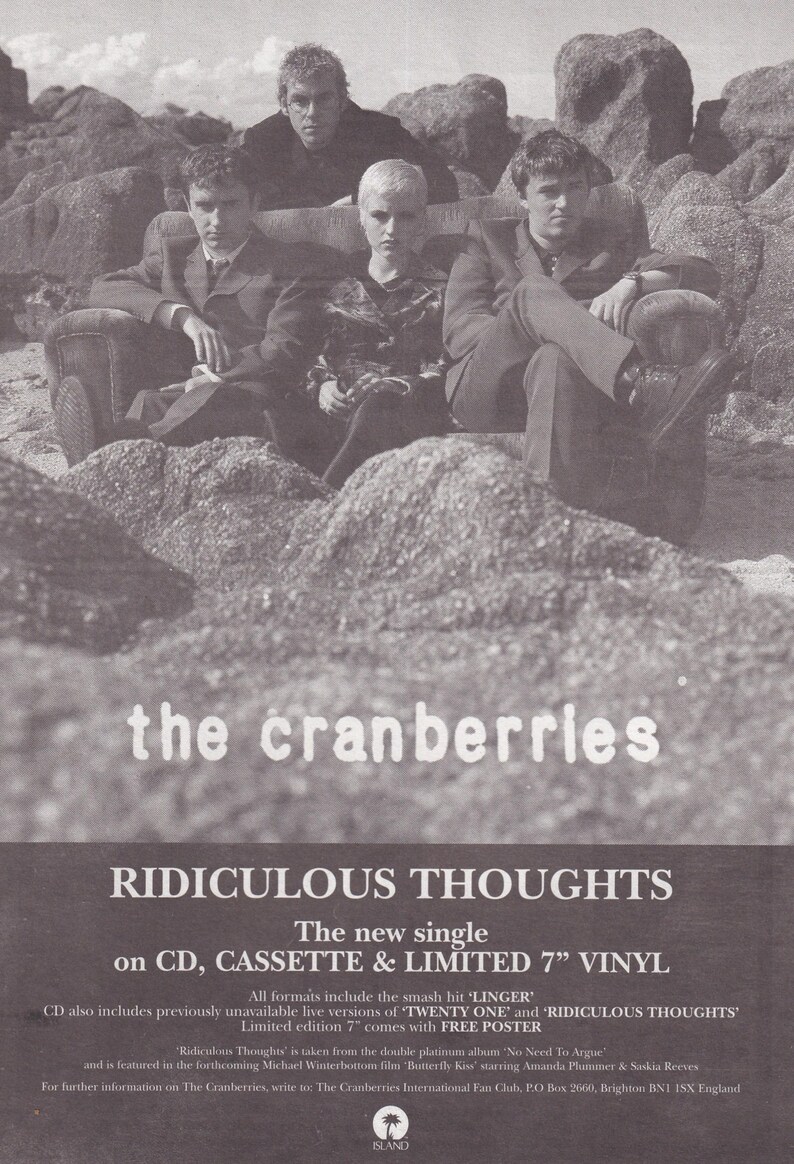 Original Vintage Mini Poster / Newspaper Clipping - the Cranberries ...