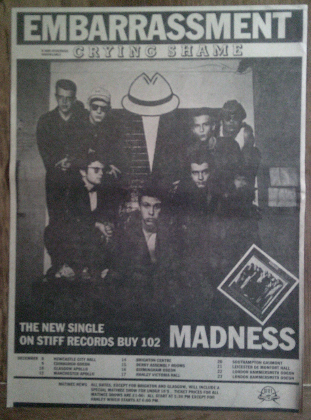 Original Vintage Mini Poster / Newspaper Clipping Madness Embarrassment ...