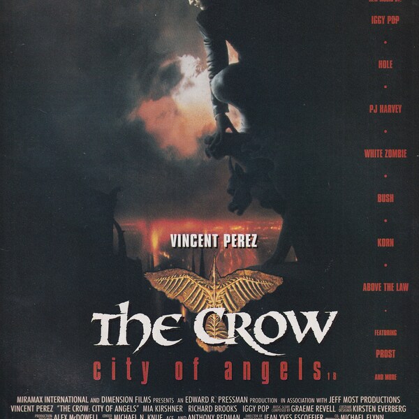 The Crow Original Movie Poster - Etsy