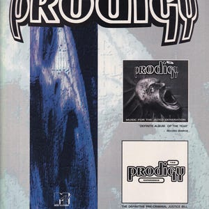 Original Vintage Mini Poster / Magazine Clipping - the Prodigy (first ...