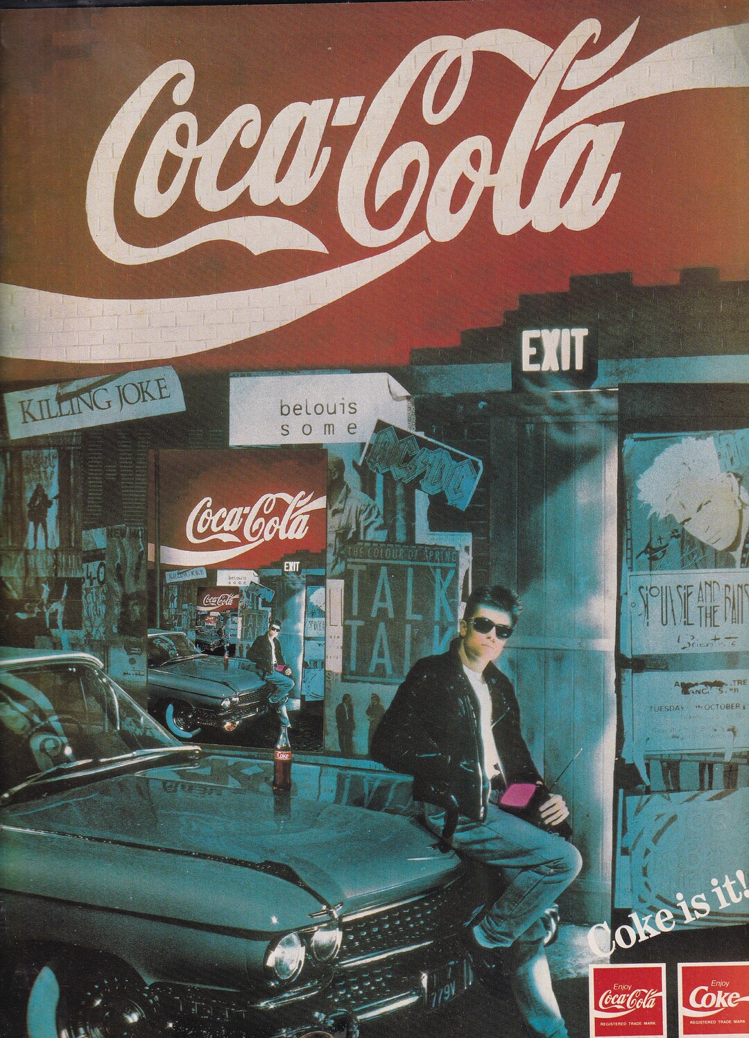 Original Vintage Mini Poster / Magazine Clipping - Classic 1980s Coca ...