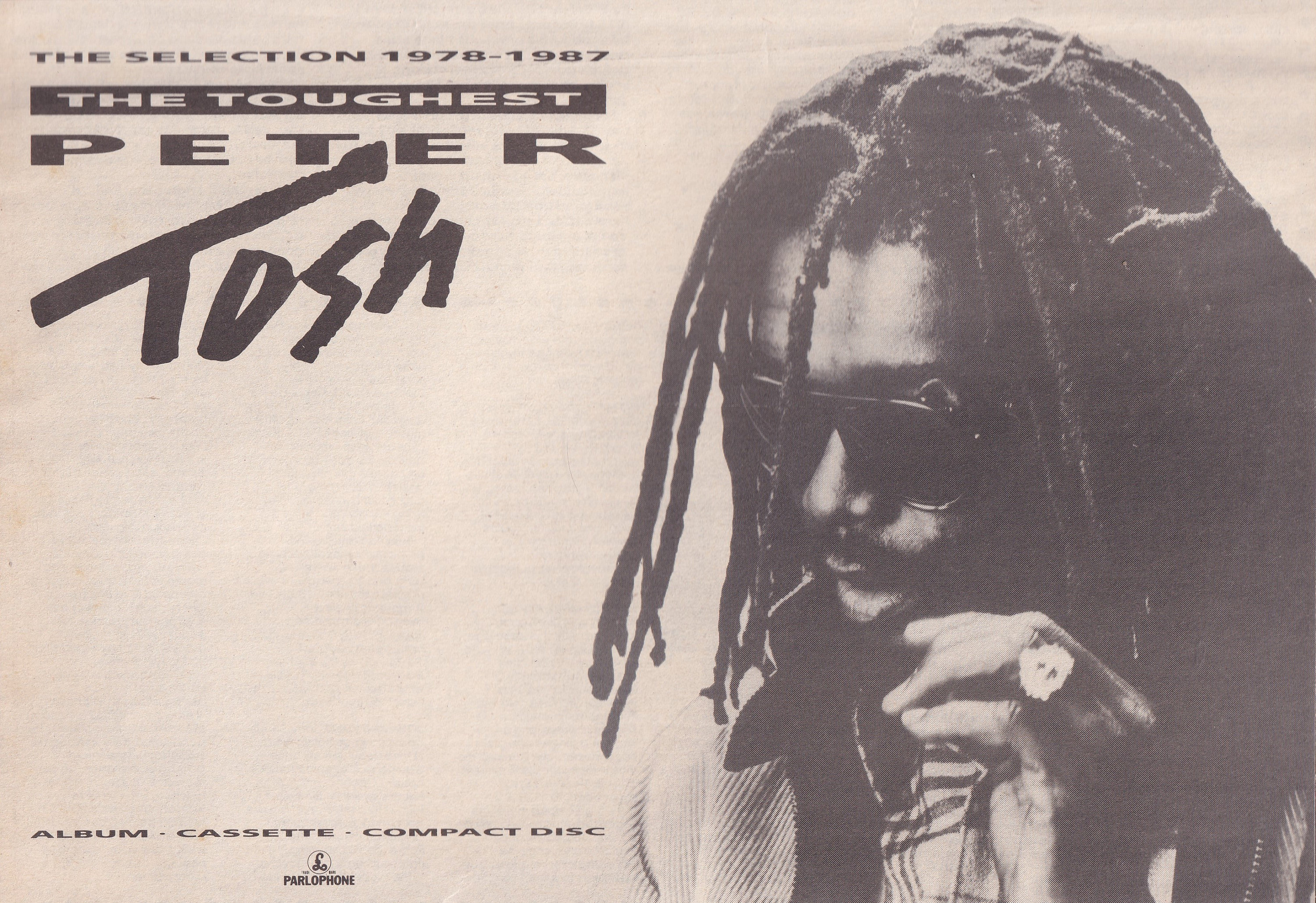 Original Vintage Mini Poster / Newspaper Clipping Peter Tosh the ...
