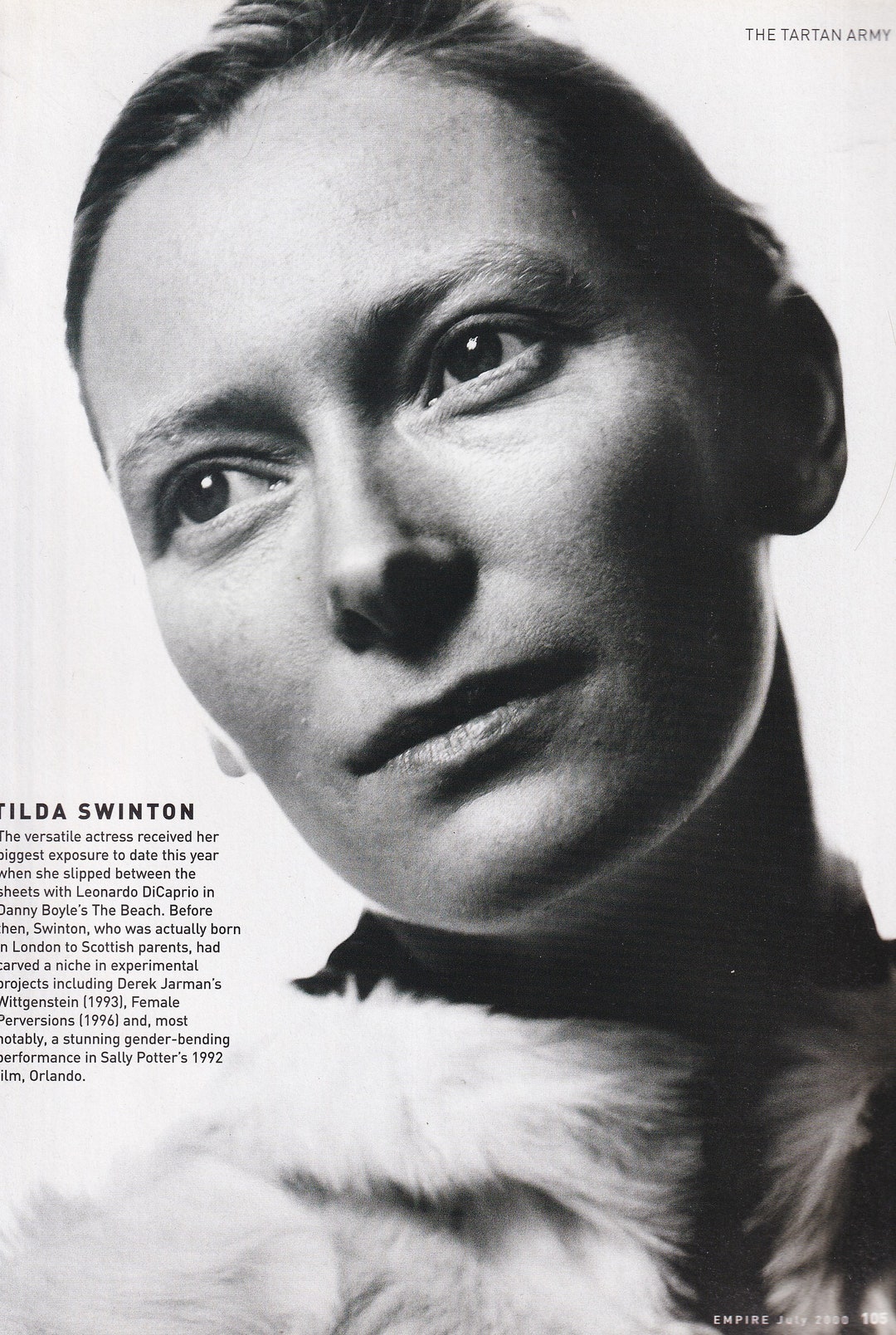 Original Vintage Mini Poster / Magazine Clipping - Tilda Swinton (2000 ...