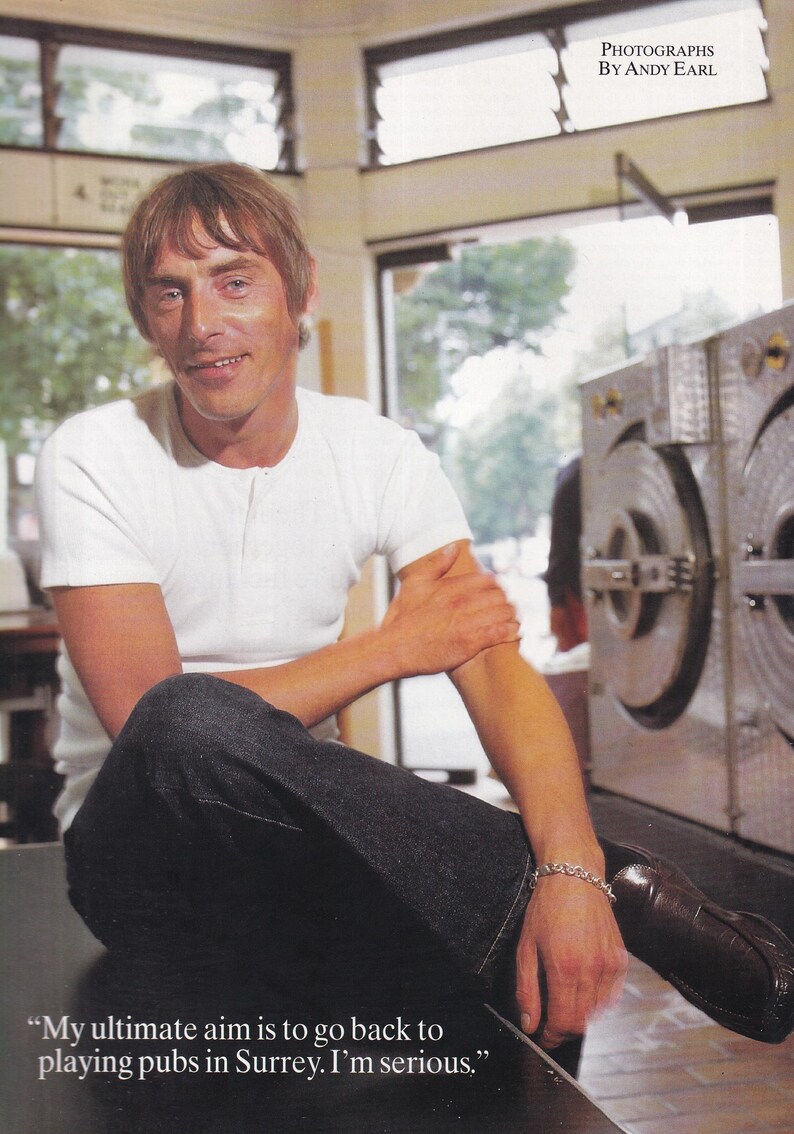 Original Vintage Mini Poster / Magazine Clipping Paul Weller, London ...