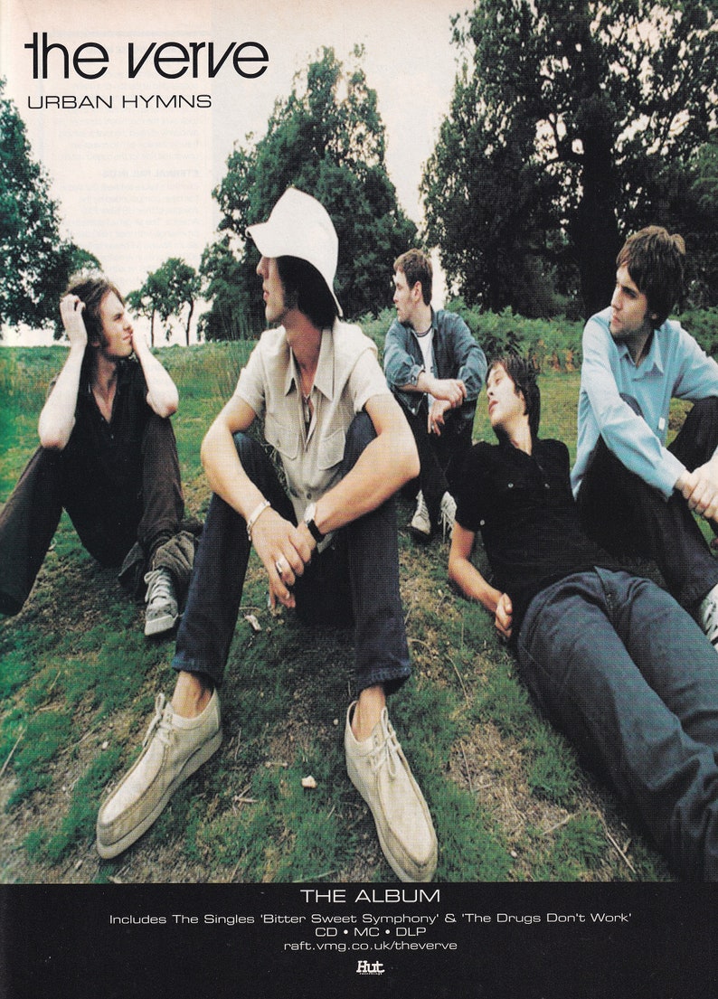 Original Vintage Mini Poster / Magazine Clipping the Verve Urban Hymns ...