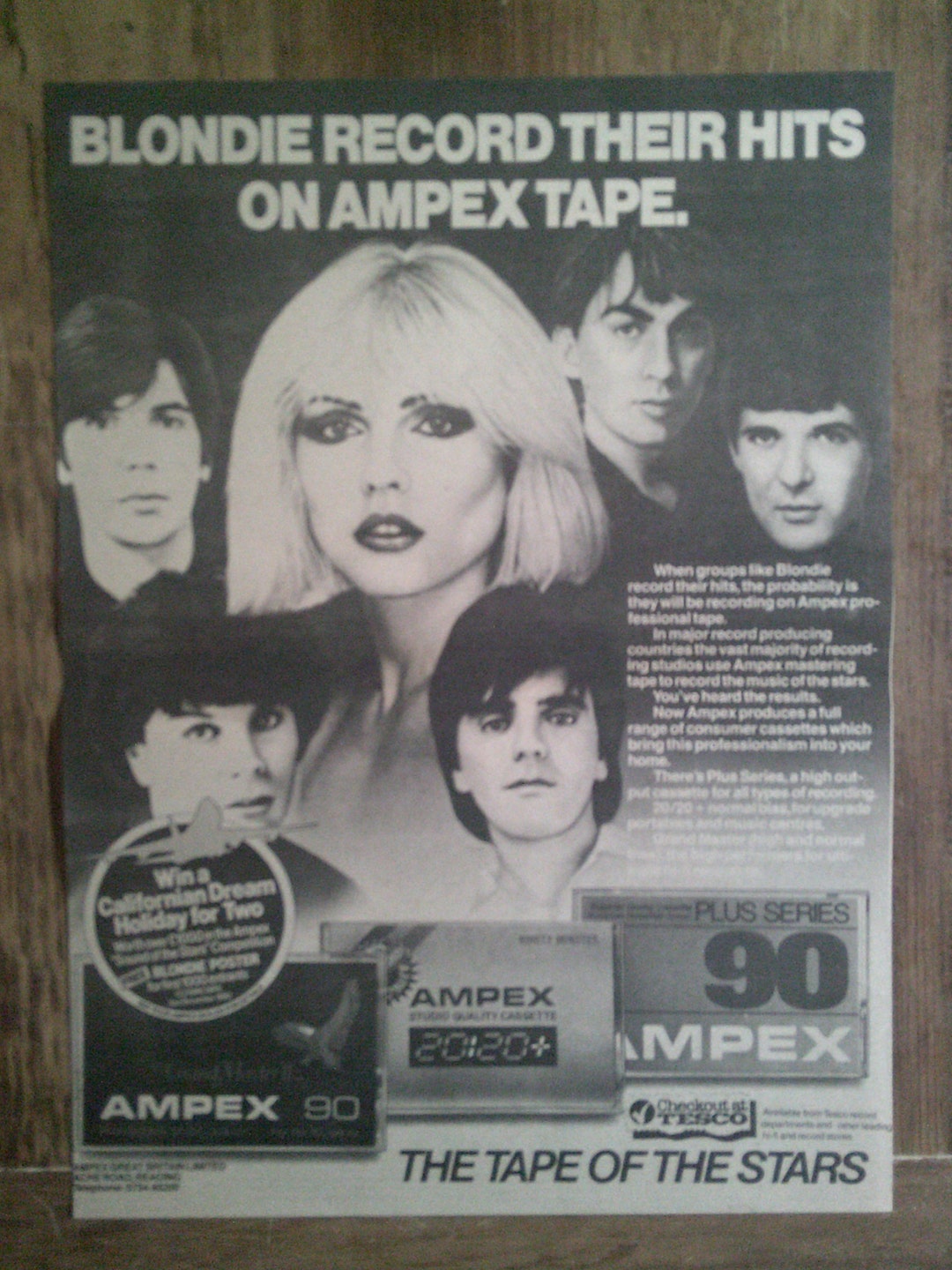 Original Vintage Mini Poster / Newspaper Clipping Blondie Record Their ...