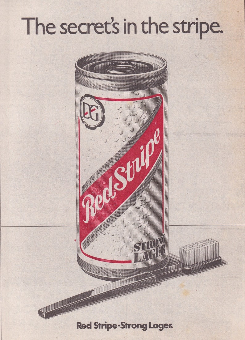 Original Vintage Mini Poster / Magazine Clipping - Classic 1980s Red ...