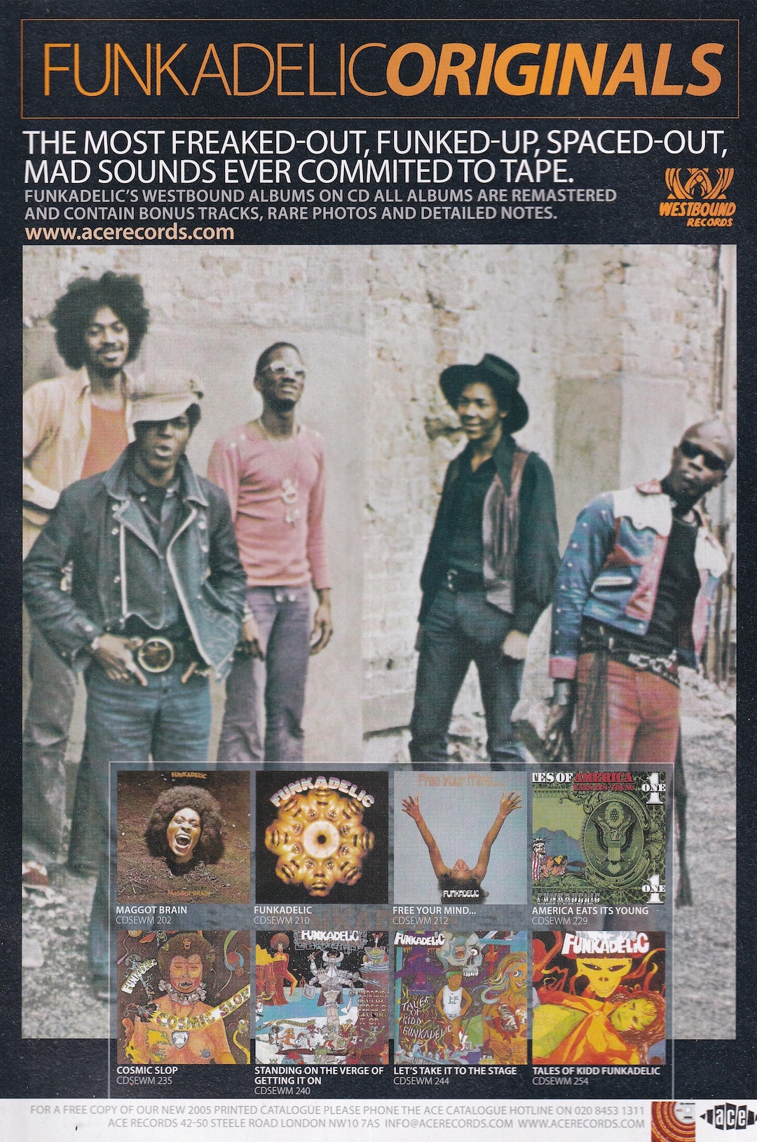 Original Vintage Mini Poster / Magazine Clipping - Funkadelic (albums) - Etsy