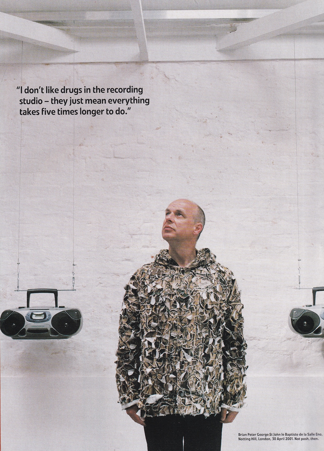 Original Vintage Mini Poster / Magazine Clipping Brian Eno, London ...