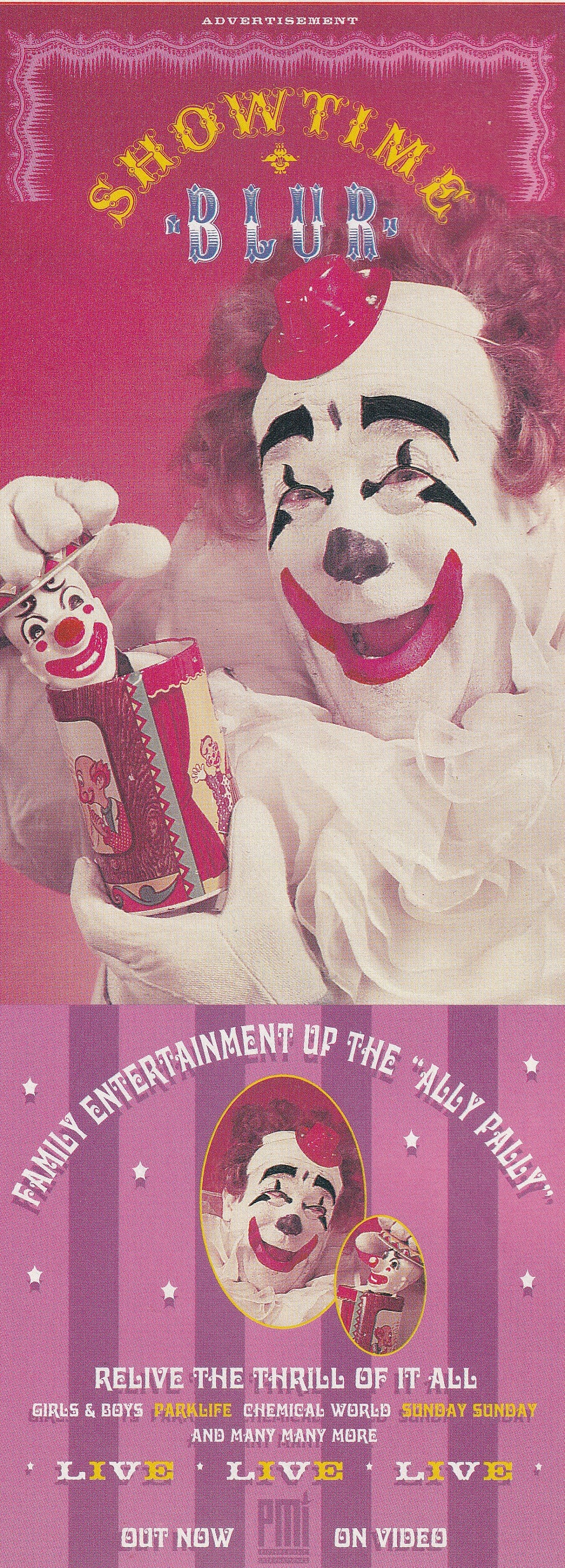 Original Vintage Mini Poster / Magazine Clipping Blur Showtime - Etsy