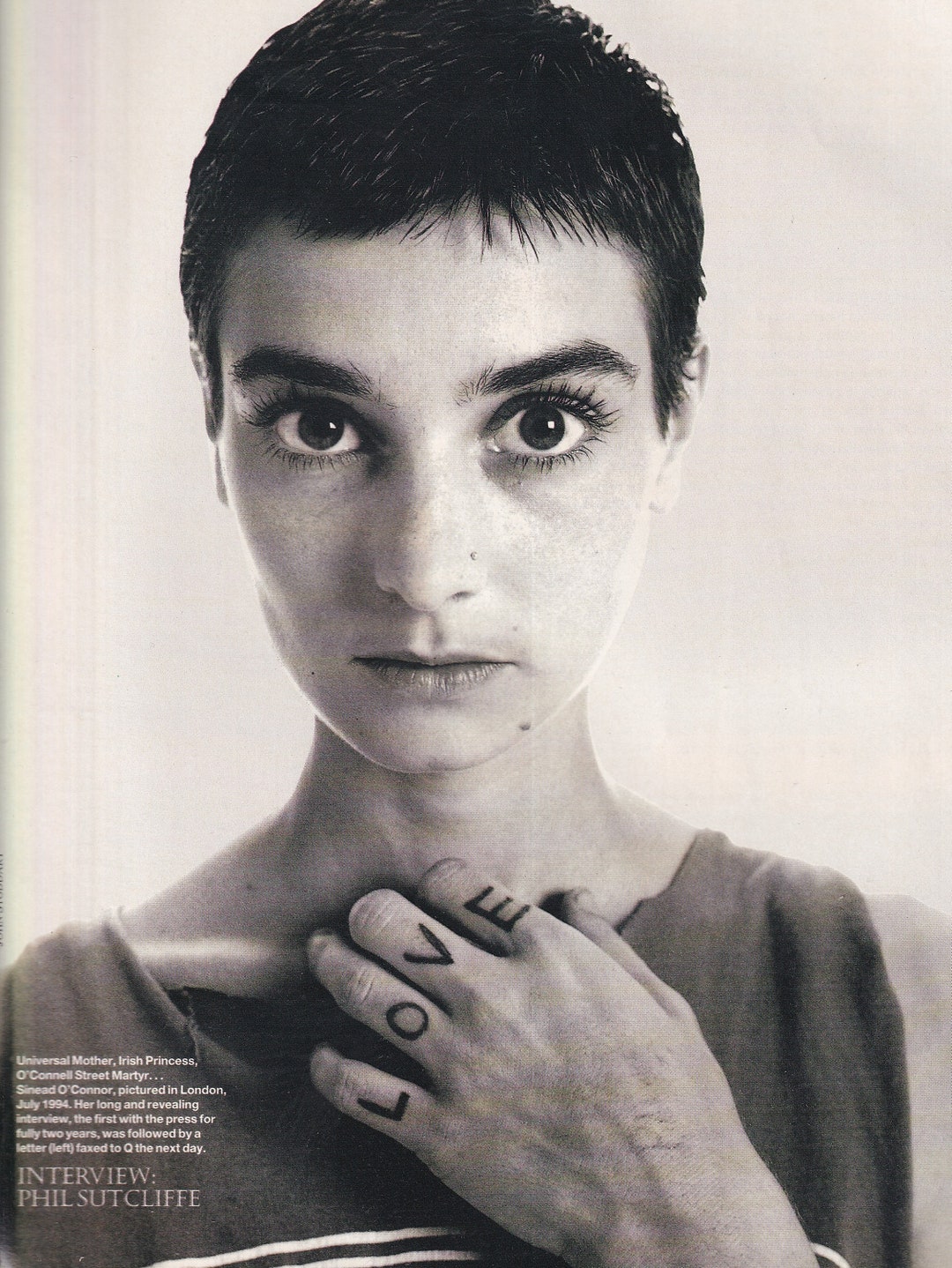 Original Vintage Mini Poster / Magazine Clipping - Sinead O'connor ...