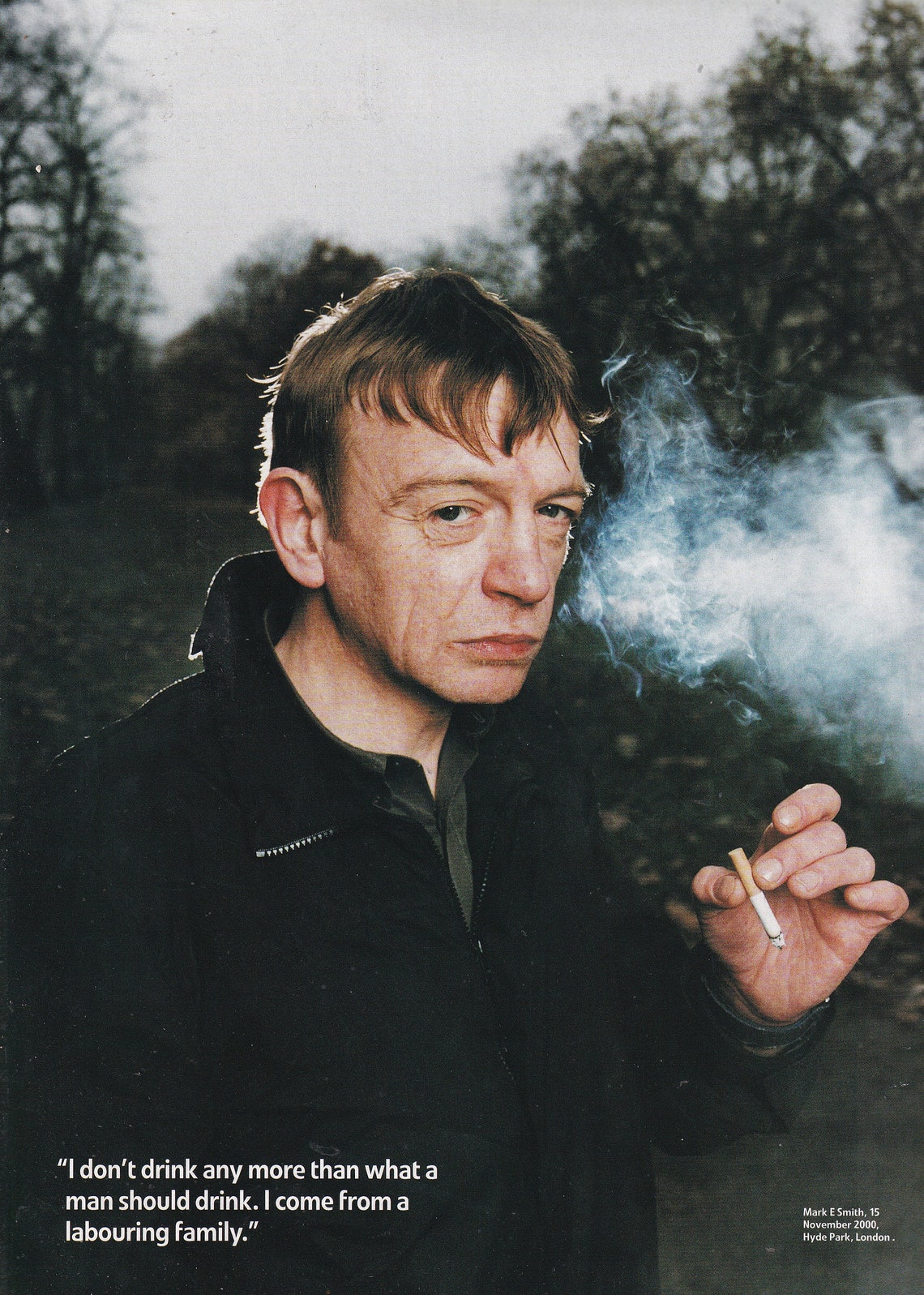 Original Vintage Mini Poster / Magazine Clipping Mark E. Smith the Fall, London, November 2000 ...