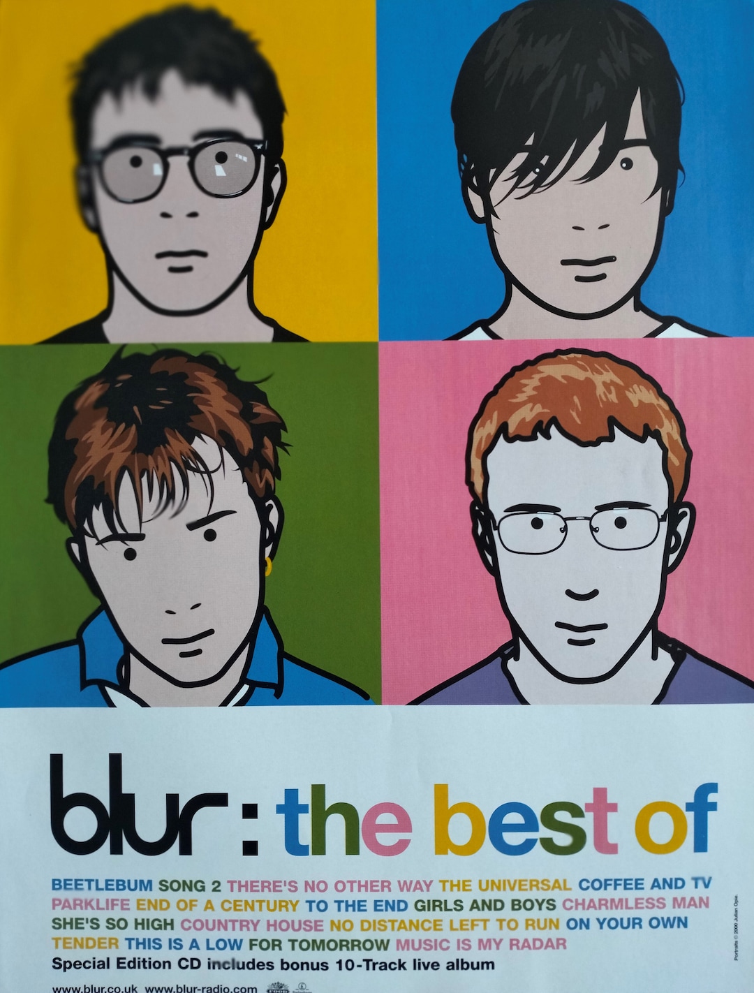 Original Vintage Mini Poster / Magazine Clipping - Blur: the Best Of - Etsy