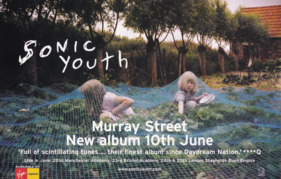 Original Vintage Mini Poster / Magazine Clipping - Sonic Youth - Murray ...